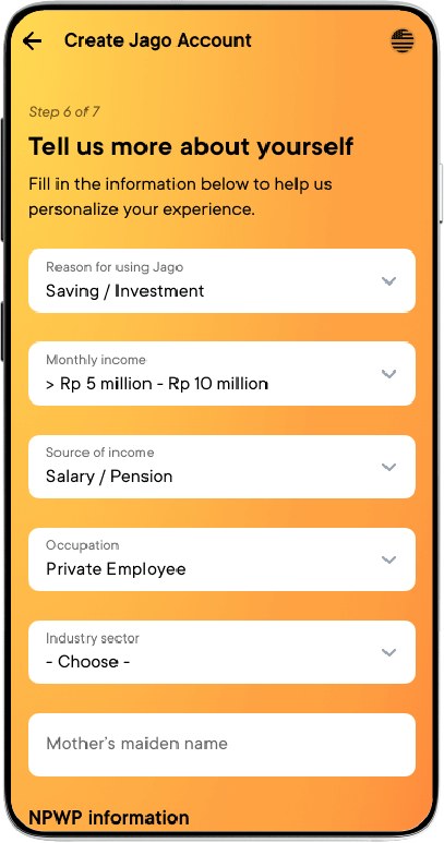 Bank Jago - You only need e-KTP to open a Jago account