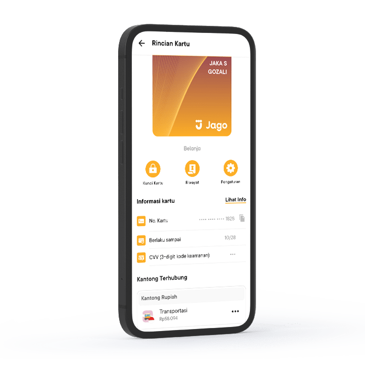 Bank Jago - Kartu Digital Pro