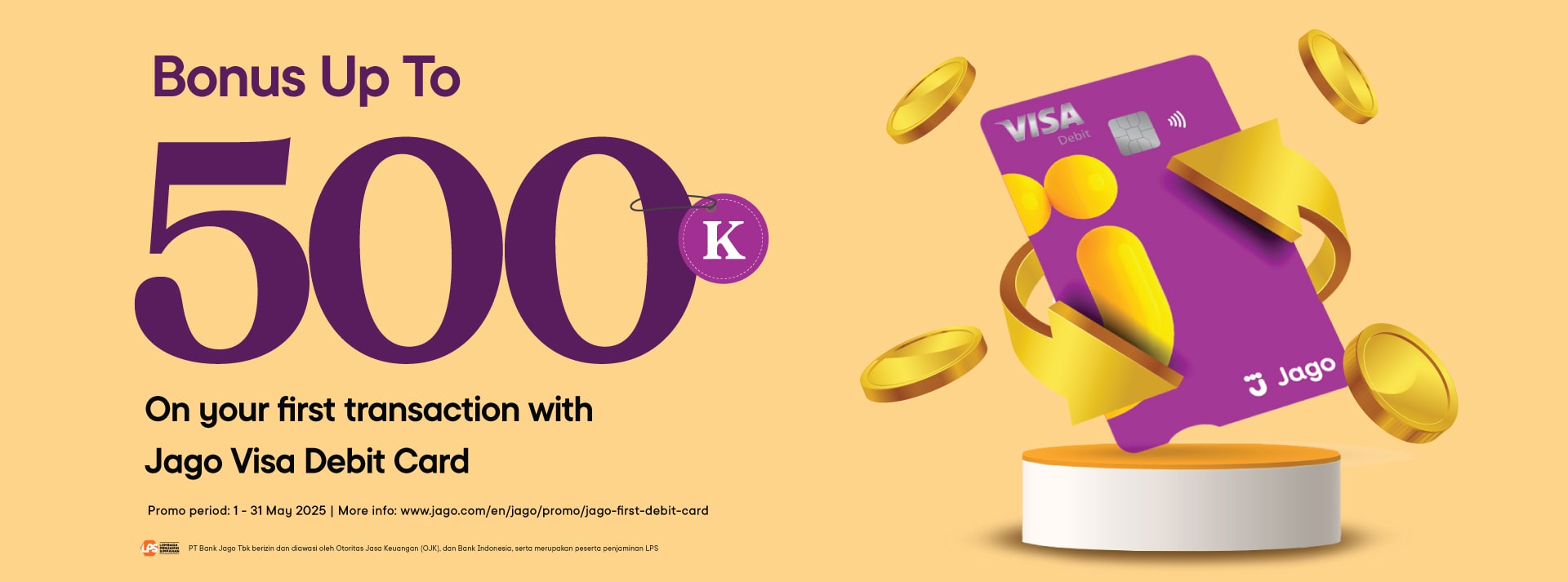 Bank Jago - Jago Visa Debit Card Promotion