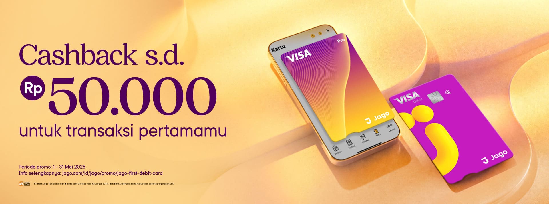 Bank Jago - Promo kartu debit Jago Visa