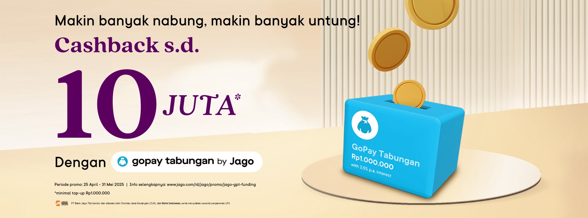 Bank Jago - Promo Jago x GoPay Tabungan by Jago