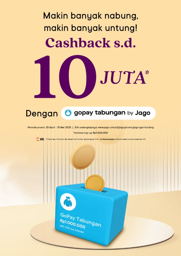 Bank Jago - Promo Jago x GoPay Tabungan by Jago