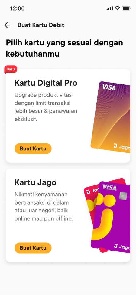 Bank Jago - Kartu Digital Pro