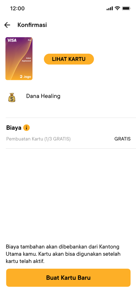 Bank Jago - Kartu Digital Pro