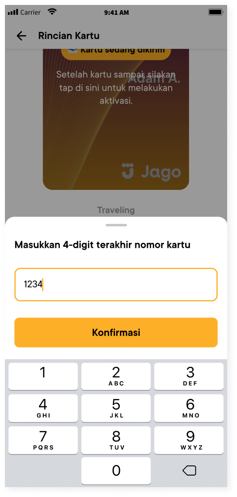 Bank Jago - Kartu Digital Pro