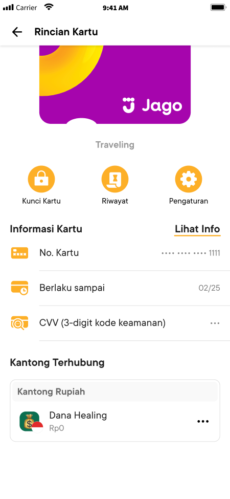 Bank Jago - Kartu Digital Pro