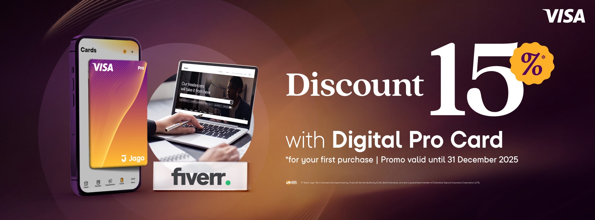 Bank Jago - Digital Pro Card - Fiverr Promotion