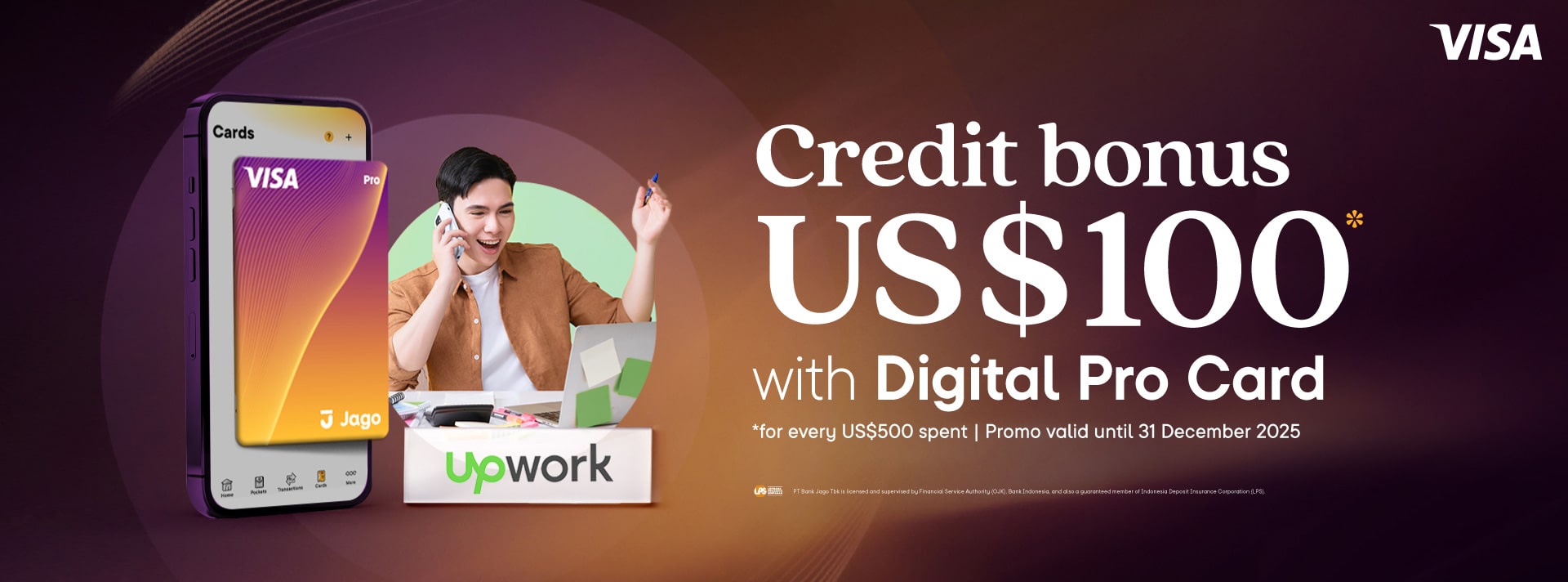 Bank Jago - Digital Pro Card - Upwork Promotion
