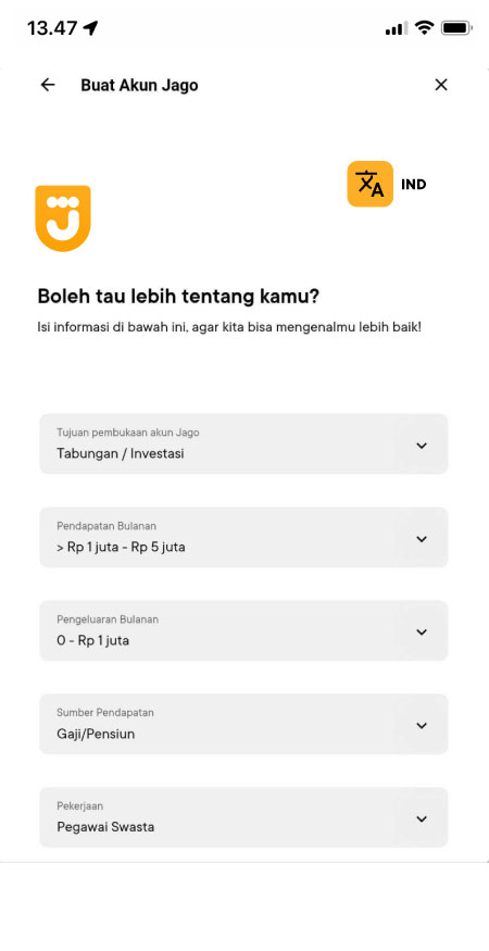 Bank Jago - Jago x Bibit