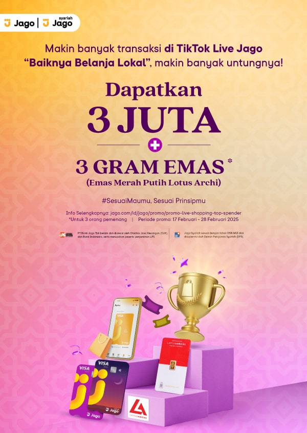 Bank Jago - Promo Jago Live Shopping - Top Spender