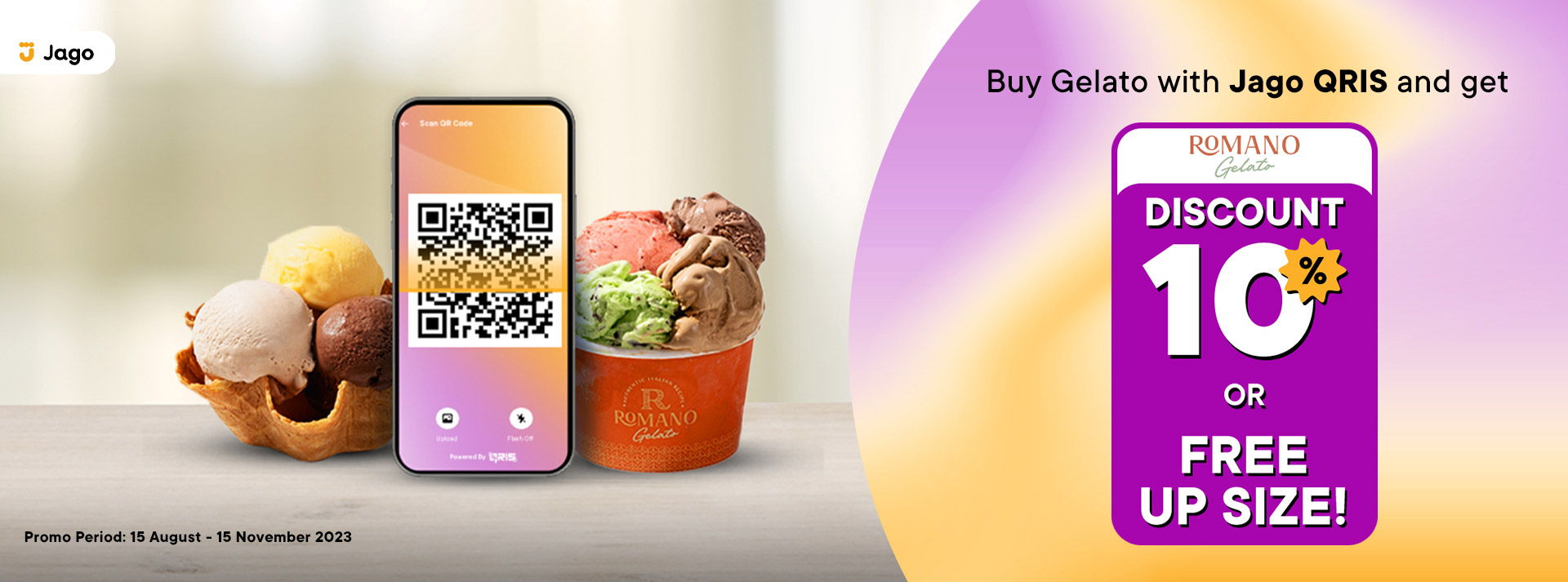 Bank Jago - Jago x Romano Gelato