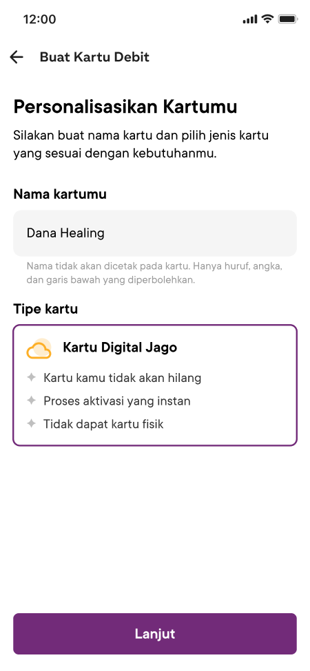 Bank Jago - Kartu Digital Syariah Pro