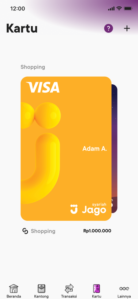 Bank Jago - Kartu Jago Syariah