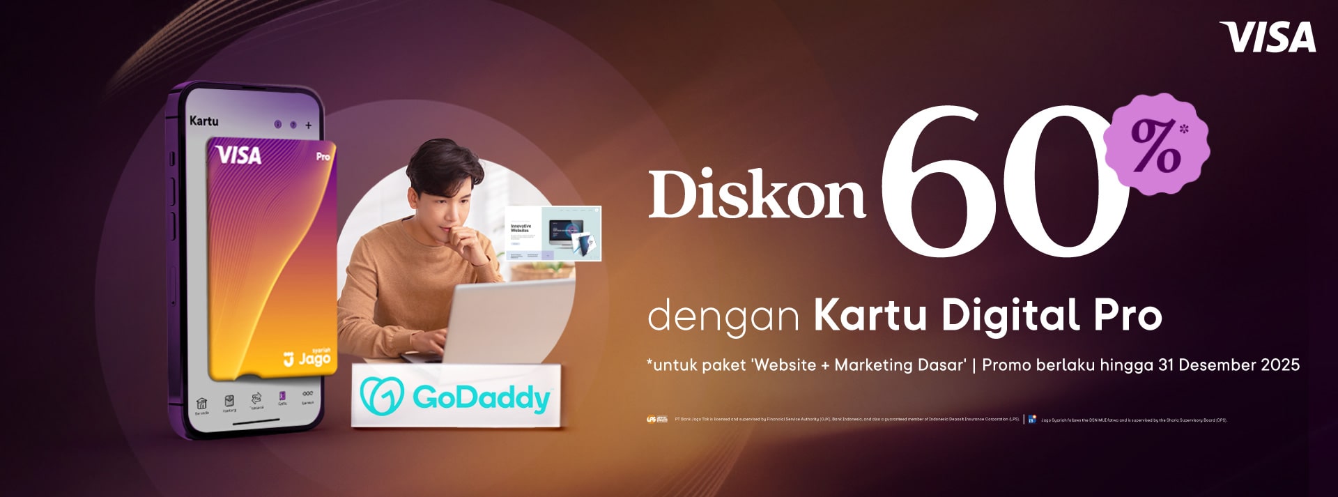 Bank Jago - Promo Kartu Digital Pro - GoDaddy