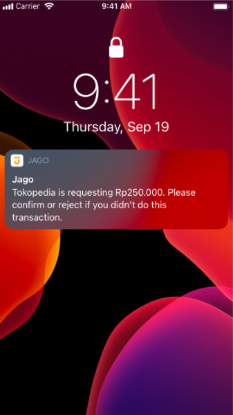 Bank Jago - Transaction Authentication in the Jago App