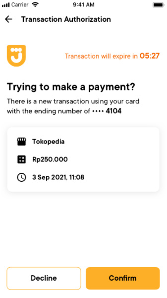 Bank Jago - Transaction Authentication in the Jago App